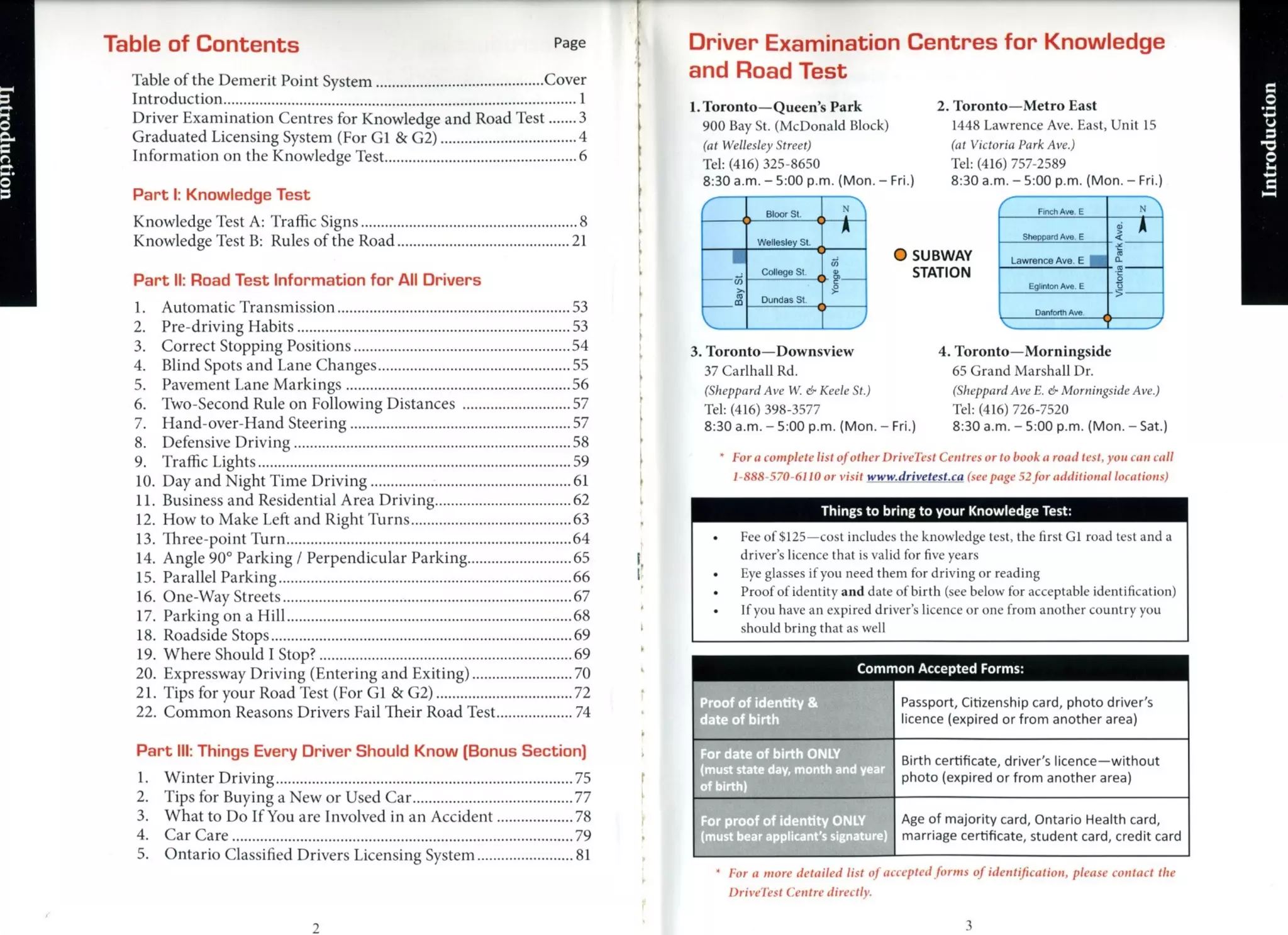 Ontario driver _s_handbook_study_guide_-_knowledge_and_road_test | PDF
