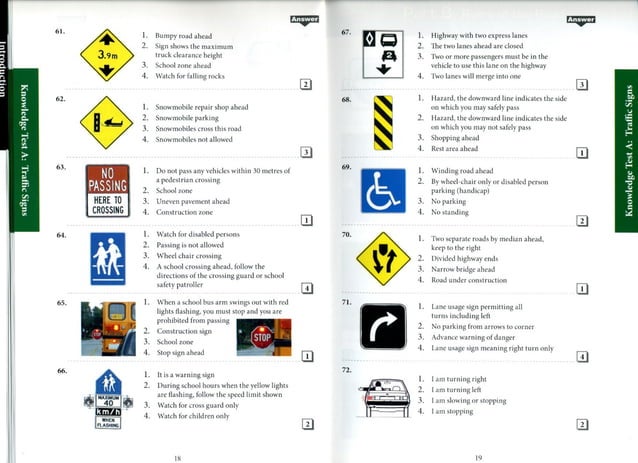 Ontario driver _s_handbook_study_guide_-_knowledge_and_road_test | PDF