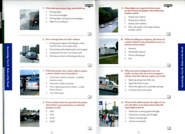 Ontario driver _s_handbook_study_guide_-_knowledge_and_road_test | PDF