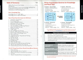 Ontario driver _s_handbook_study_guide_-_knowledge_and_road_test | PDF