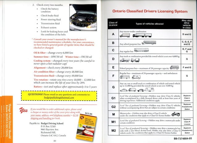 Ontario driver _s_handbook_study_guide_-_knowledge_and_road_test | PDF