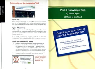 Ontario driver _s_handbook_study_guide_-_knowledge_and_road_test | PDF