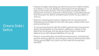 Ontario Economy - Analysis and Commentary | PPT