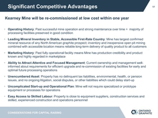 Ontario Graphite Corporate Presentation | PDF