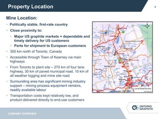 Ontario Graphite Corporate Presentation | PDF