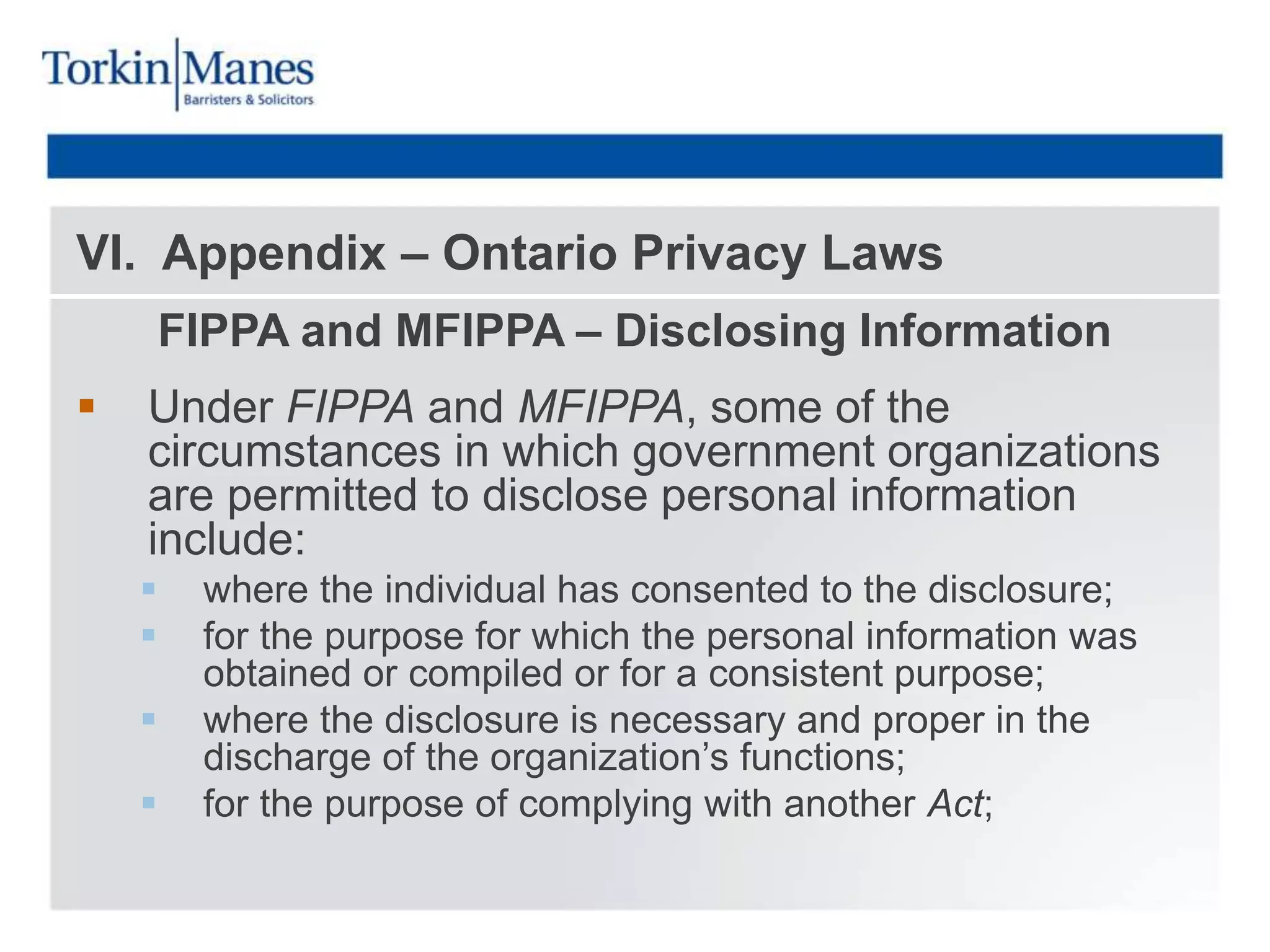 Rajeev Sharma - Ontario health privacy law | PPTX
