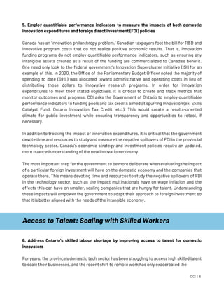 CCI Ontario Pre-Budget Submission | PDF