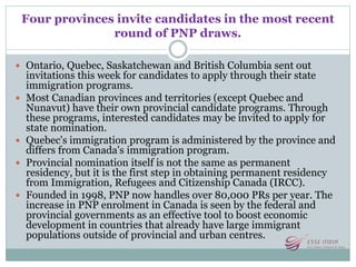 Ontario, Quebec, British Columbia, and Saskatchewan hold draws for ...