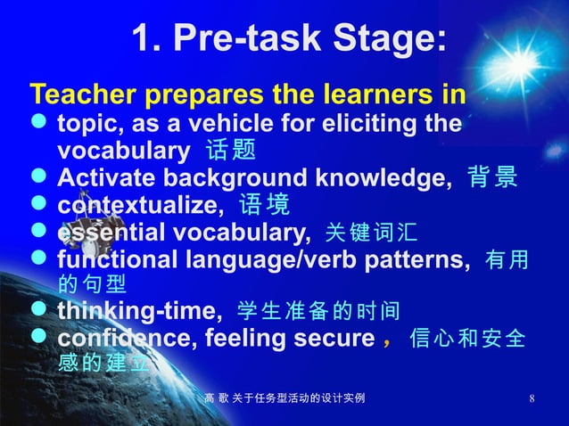 On Task Based Learning Lesson Design | PPT