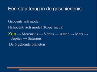 Ontdekking planeten zonnestelsel | PPT