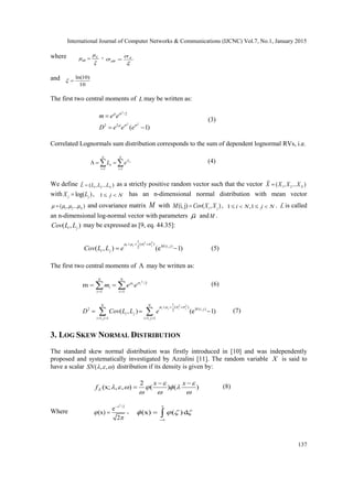 On the approximation of the sum of lognormals by a log skew normal distribution | PDF