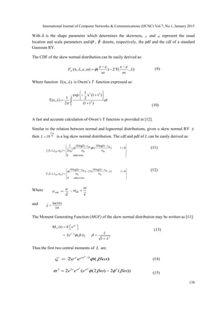 On the approximation of the sum of lognormals by a log skew normal distribution | PDF