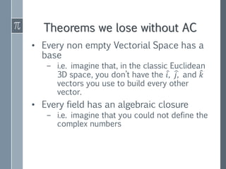 On the axiom of choice | PPTX