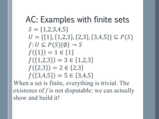 On the axiom of choice | PPTX