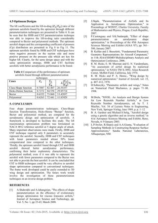 On the effect of shape parameterization on aerofoil shape optimization | PDF