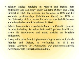 On the eternal of man(m.scheler) | PPTX