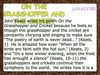 On the grasshopper and the cricket | PPTX