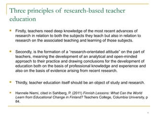 On the importance of research for teaching and schools | PPT