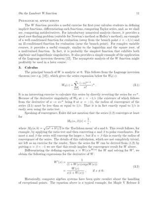 On the lambert w function | PDF