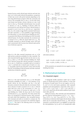 On the mathematical modeling of schistosomiasis transmission dynamics with heterogeneous ...
