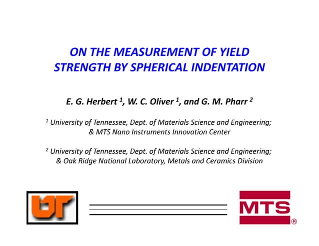 On The Measurement Of Yield Strength | PDF