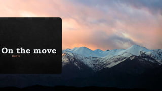 On the move | PPTX