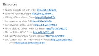 On the move with Big Data (Hadoop, Pig, Sqoop, SSIS...) | PPT