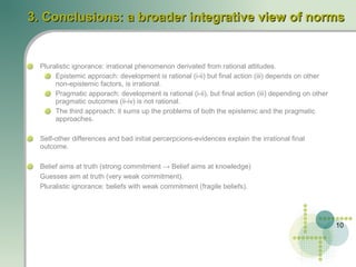On the Nature of Belief in Pluralistic Ignorance | PPT