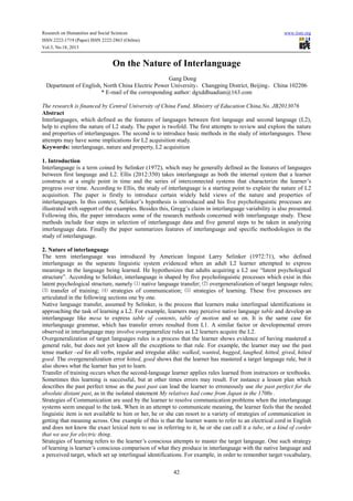 On the nature of interlanguage | PDF