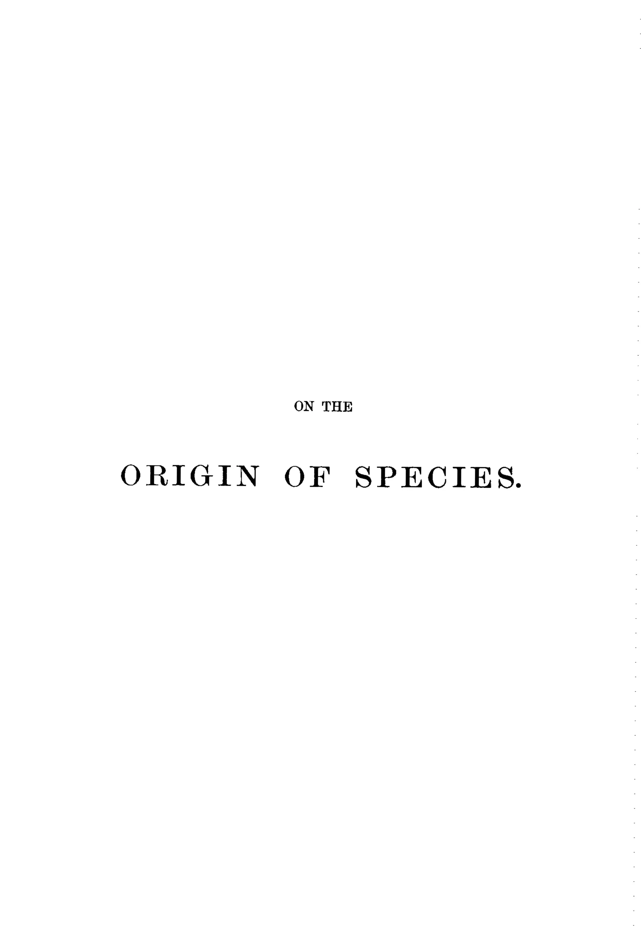 On The Origin Of Species | PDF