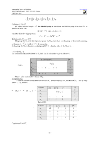 On the rational valued character of the group dn×c3 when n is an odd number | PDF