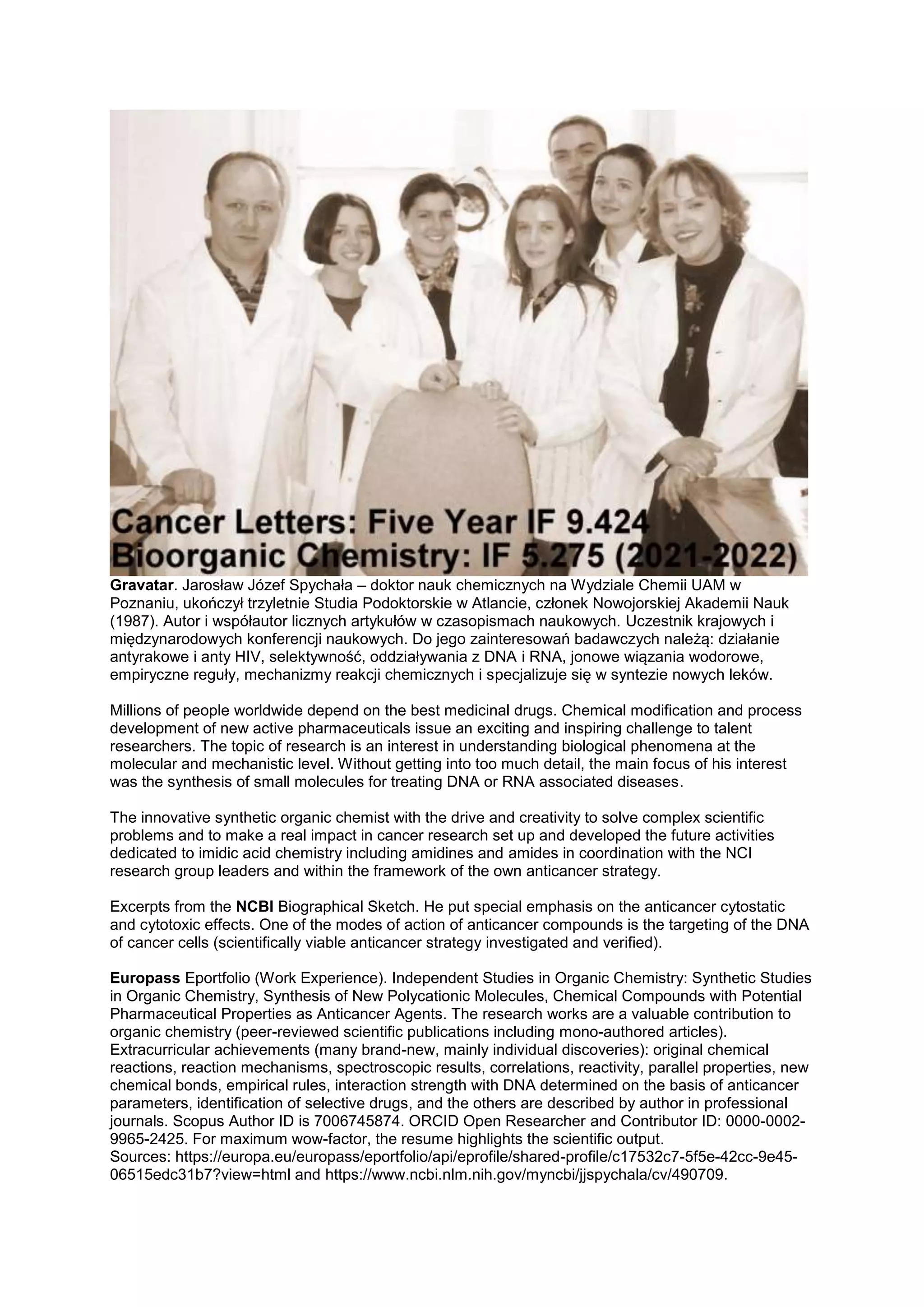 Dr. Spychala on the Road to Stockholm (Pioneering Study) | DOC