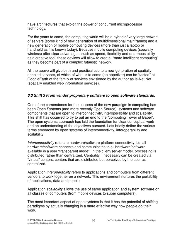 On the spatial enabling of information paradigm rev 06 | PDF