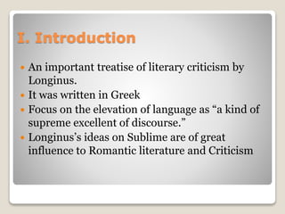 On the sublime | PPTX