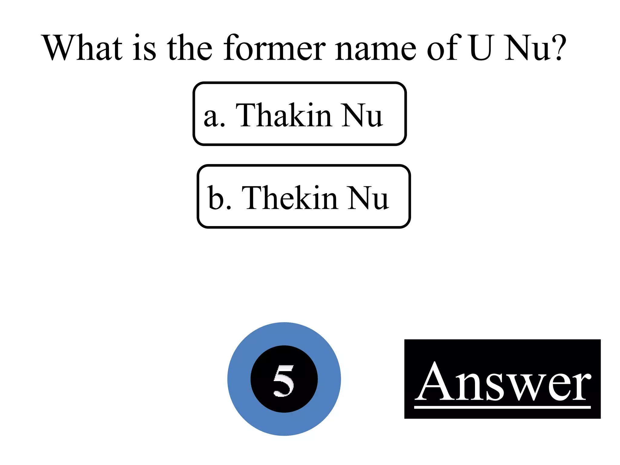 On the Three Evils by Prime Minister U Nu | PPTX