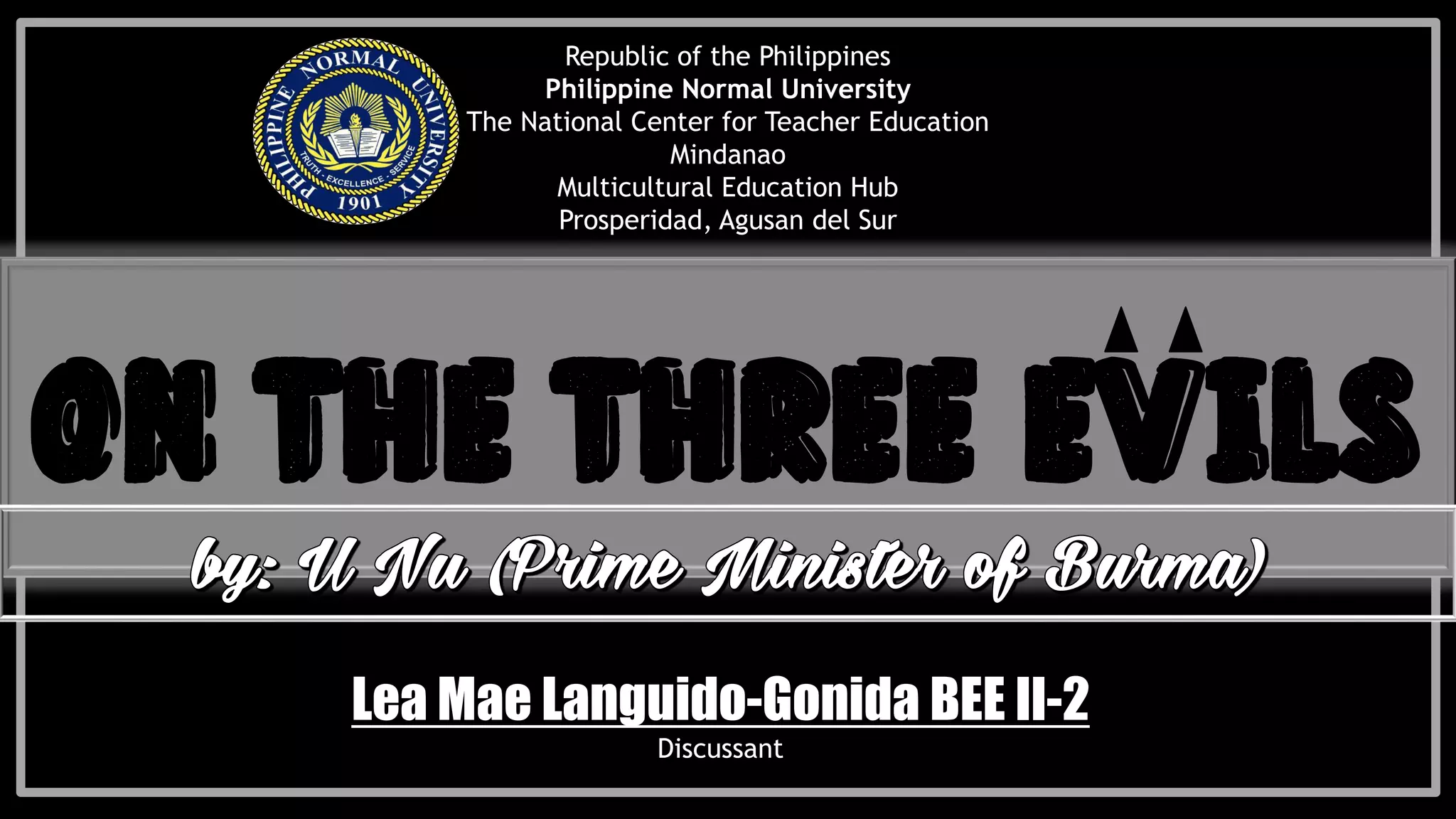 On the three evils by Li | PDF