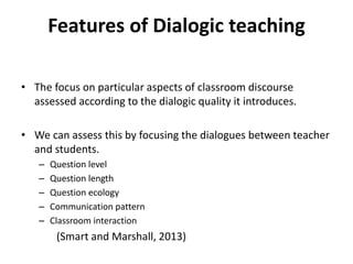 On the way to dialogic teaching | PPTX