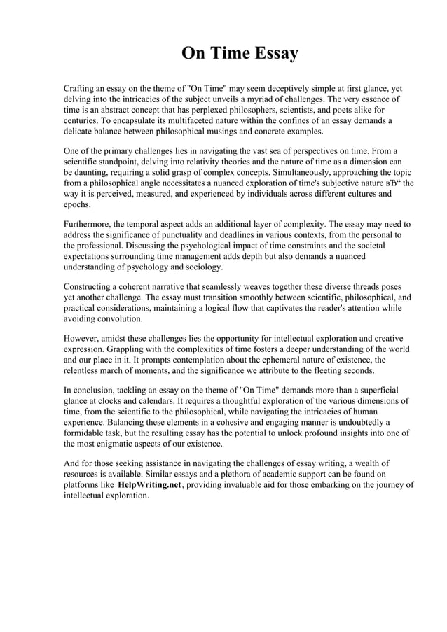 On Time Essay.pdf