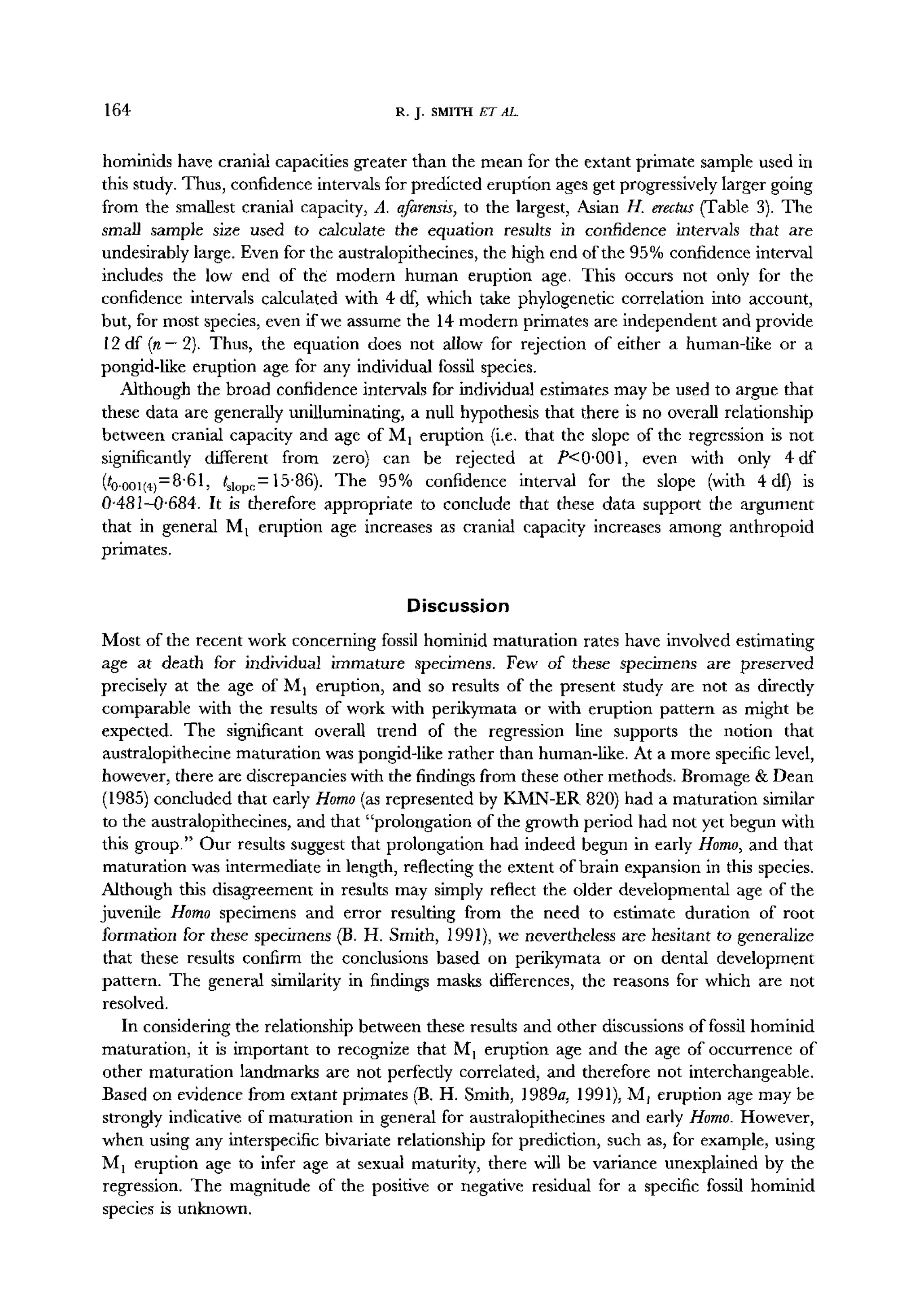 Ontogeny of australopithecines and early homo: evidence from carnial ...