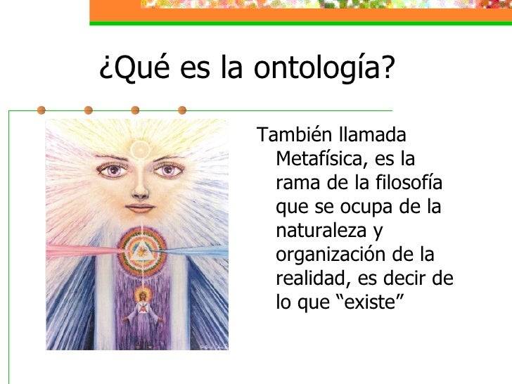 LA COSMOLOGIA,LA ONTOLOGIAY