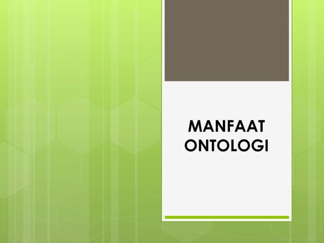 Filsafat Ilmu : Ontologi | PDF