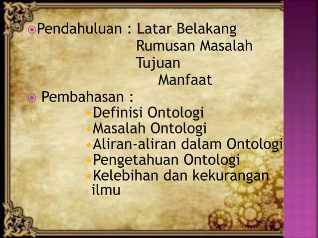 Ontologi | PPT