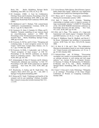 Ontological and clustering approach for content based recommendation systems | PDF