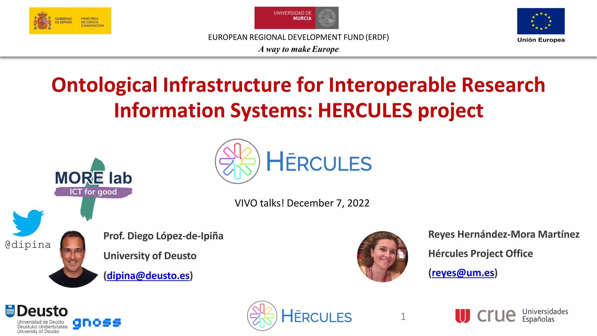 Ontological Infrastructure For Interoperable Research Information Systems Hercules Project Ppt