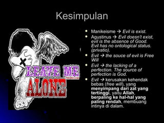 Ontological status of evil | PPT