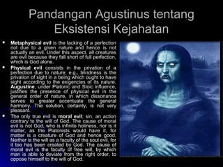 Ontological status of evil | PPT