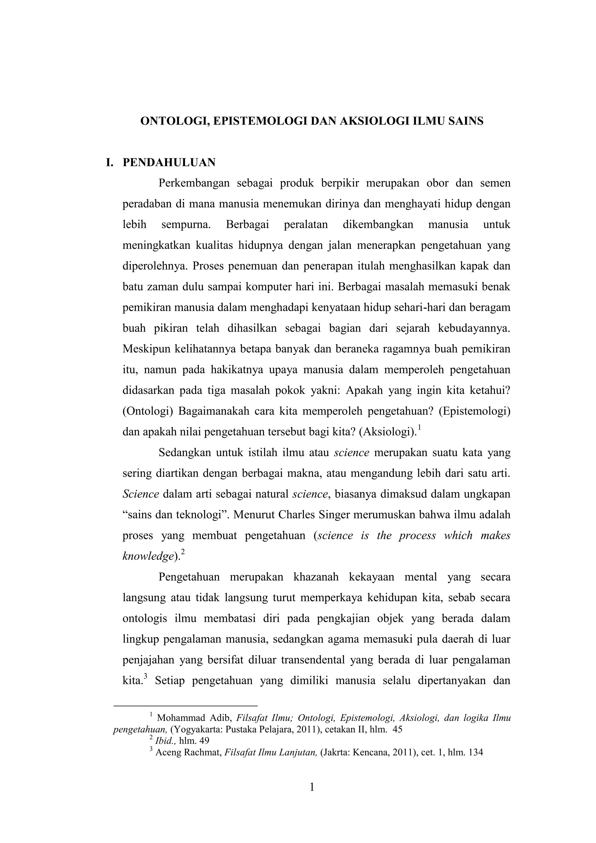 Ontologi epistemologi dan_aksiologi_ilmu | PDF