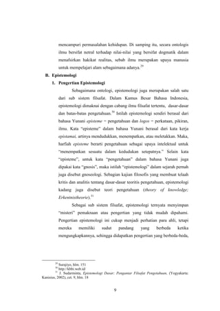 Ontologi epistemologi dan_aksiologi_ilmu | PDF