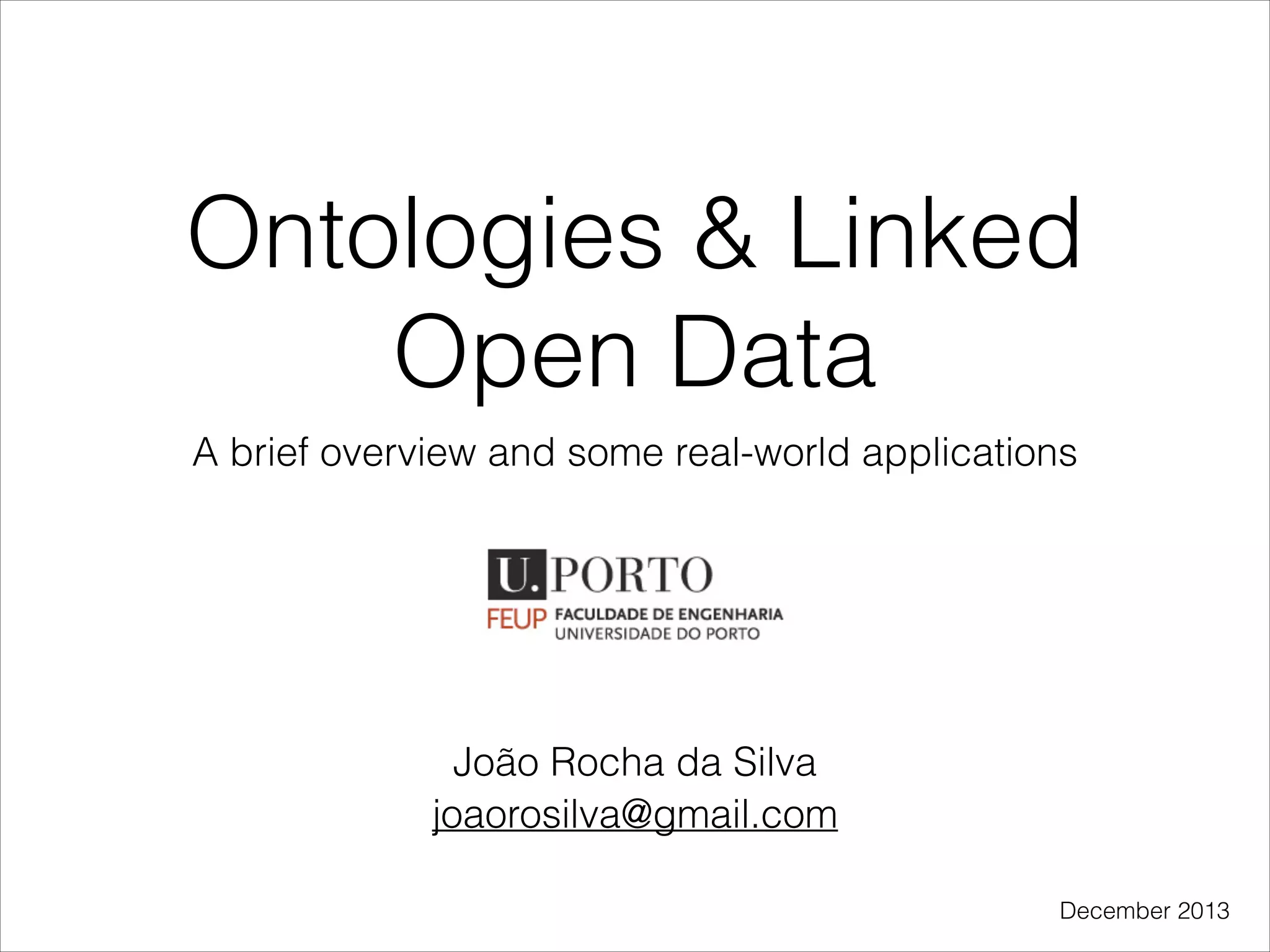Ontologies & linked open data | PPT