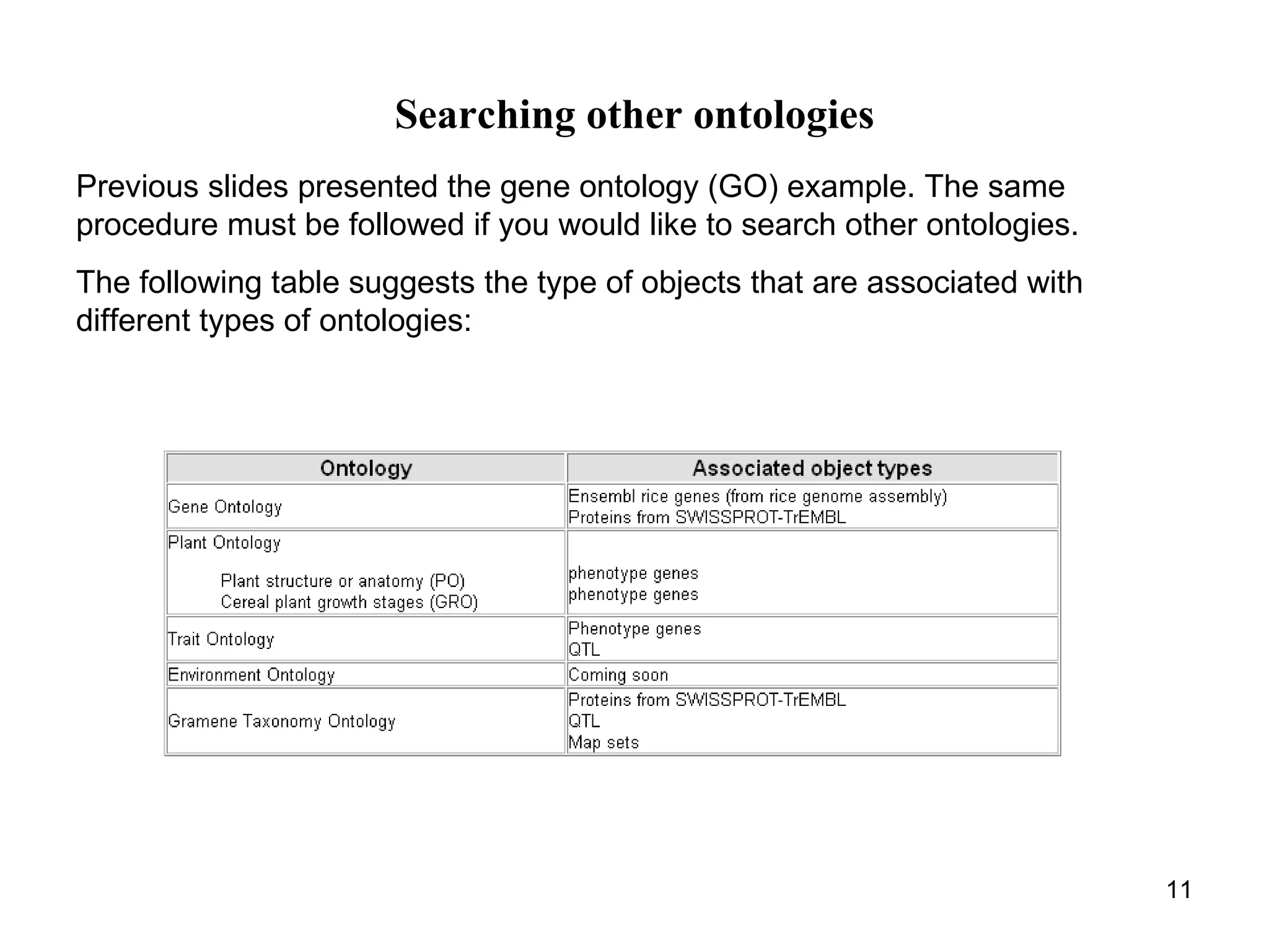 Ontologies gramene tutorial | PPT